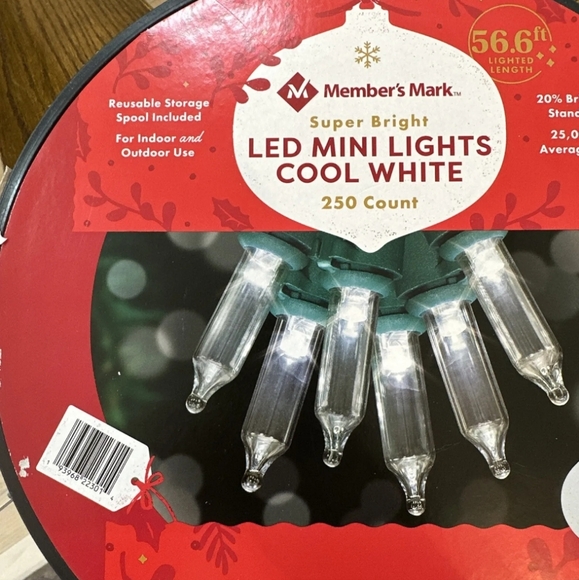 Member's Mark | Holiday | Nwt Led Mini Lights Cool White 566ft Super ...